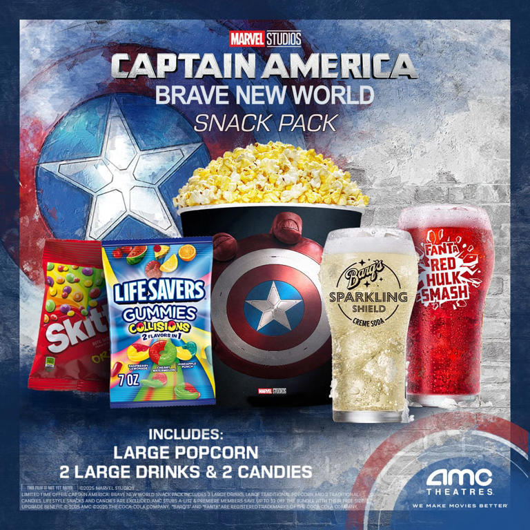 Movie Theaters Reveal 'Captain America: Brave New World' Collectibles ...