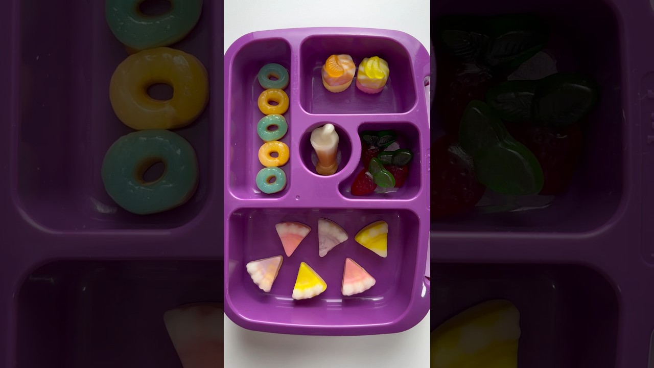 See how I pack gummy dessert for my kid’s school lunch