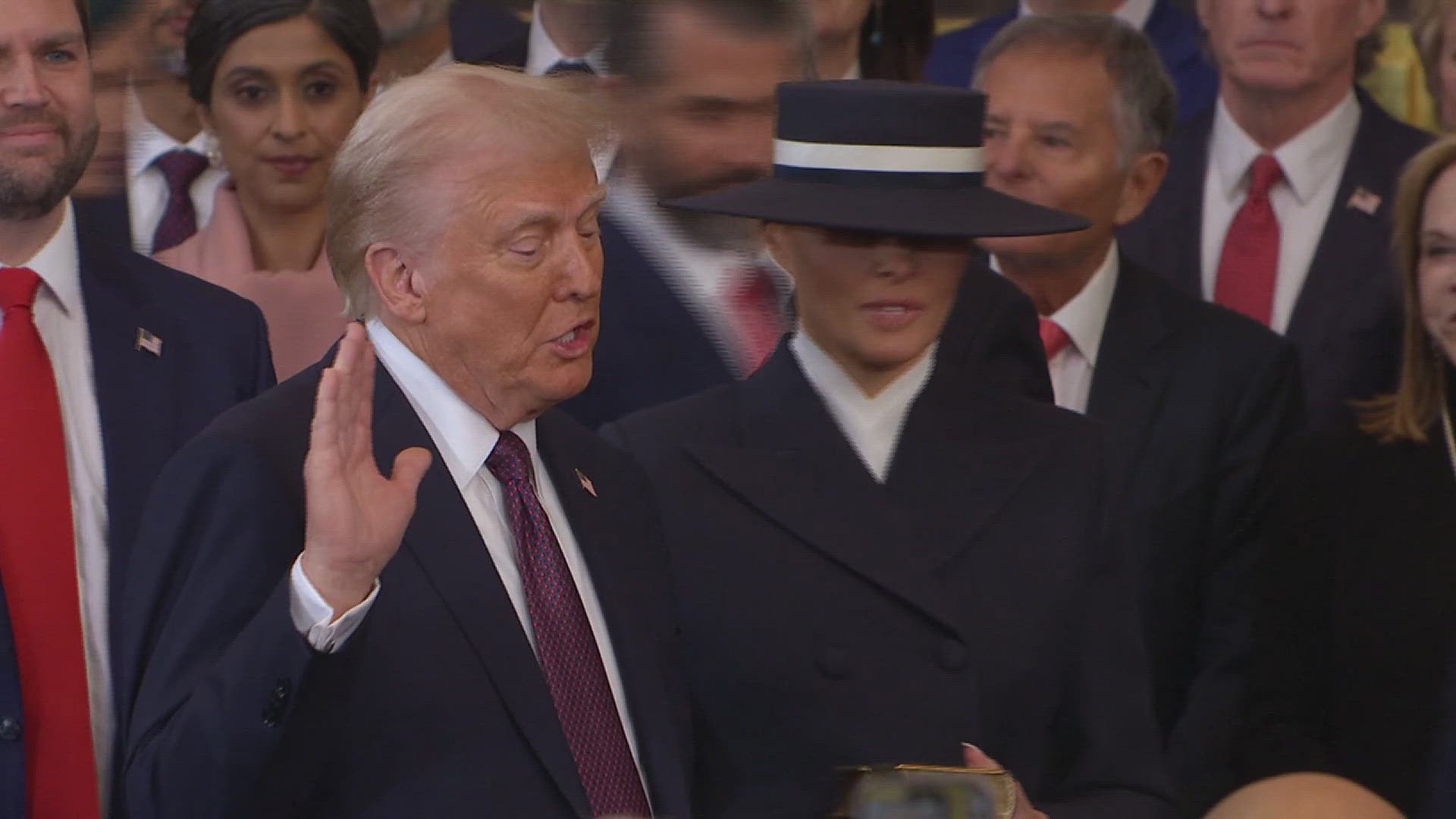 Trump takes the oath of office