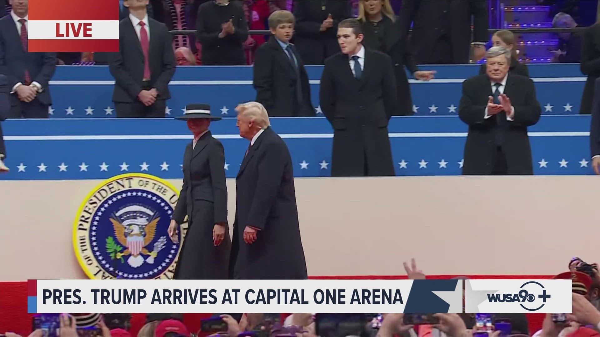 Donald Trump arrives at Capitol One Arena
