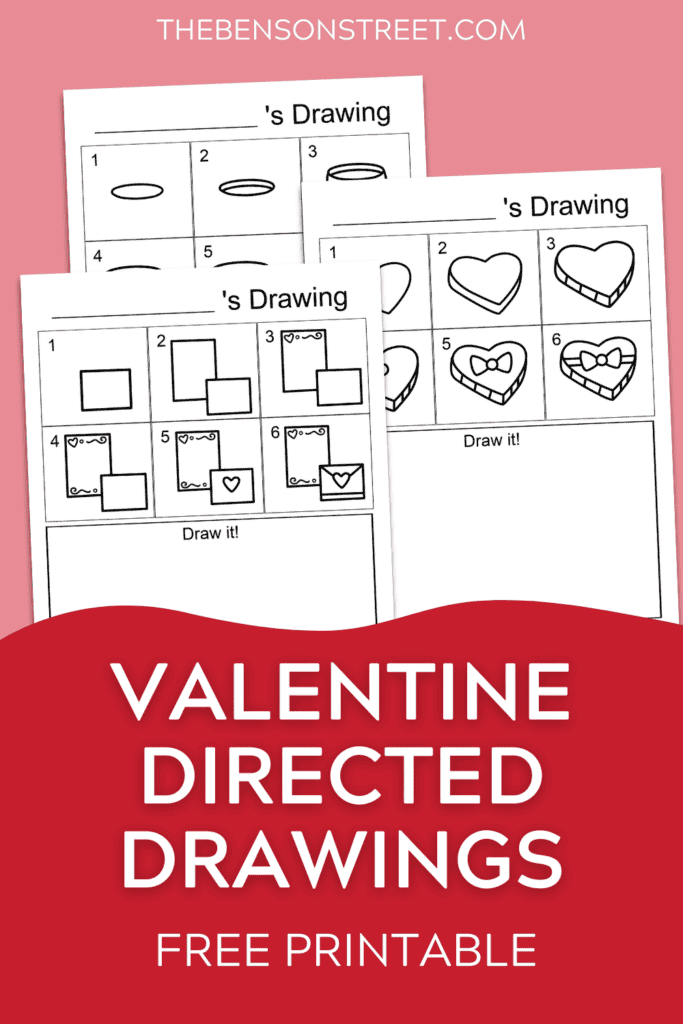 Free Printable Valentine Directed Drawings Tutorials