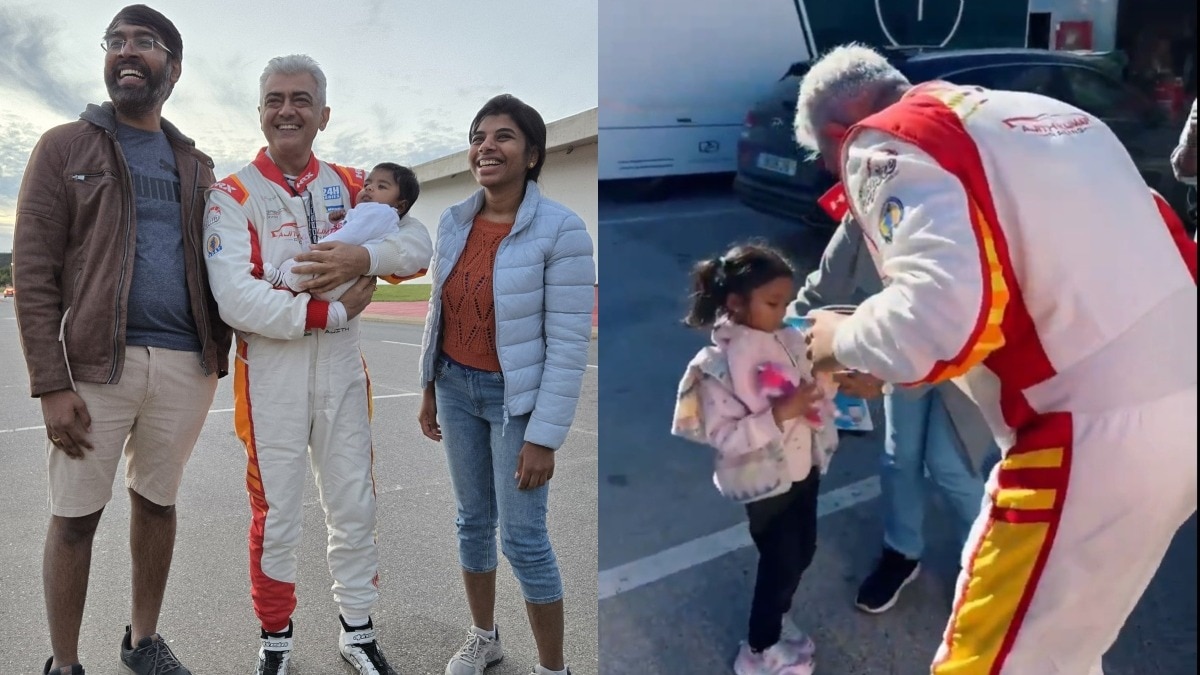 Watch: Ajith Kumar greets young fan during Portugal practice sessions