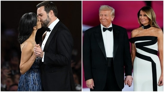 Usha Vance and Melania Trump are picture of grace as they dance with ...