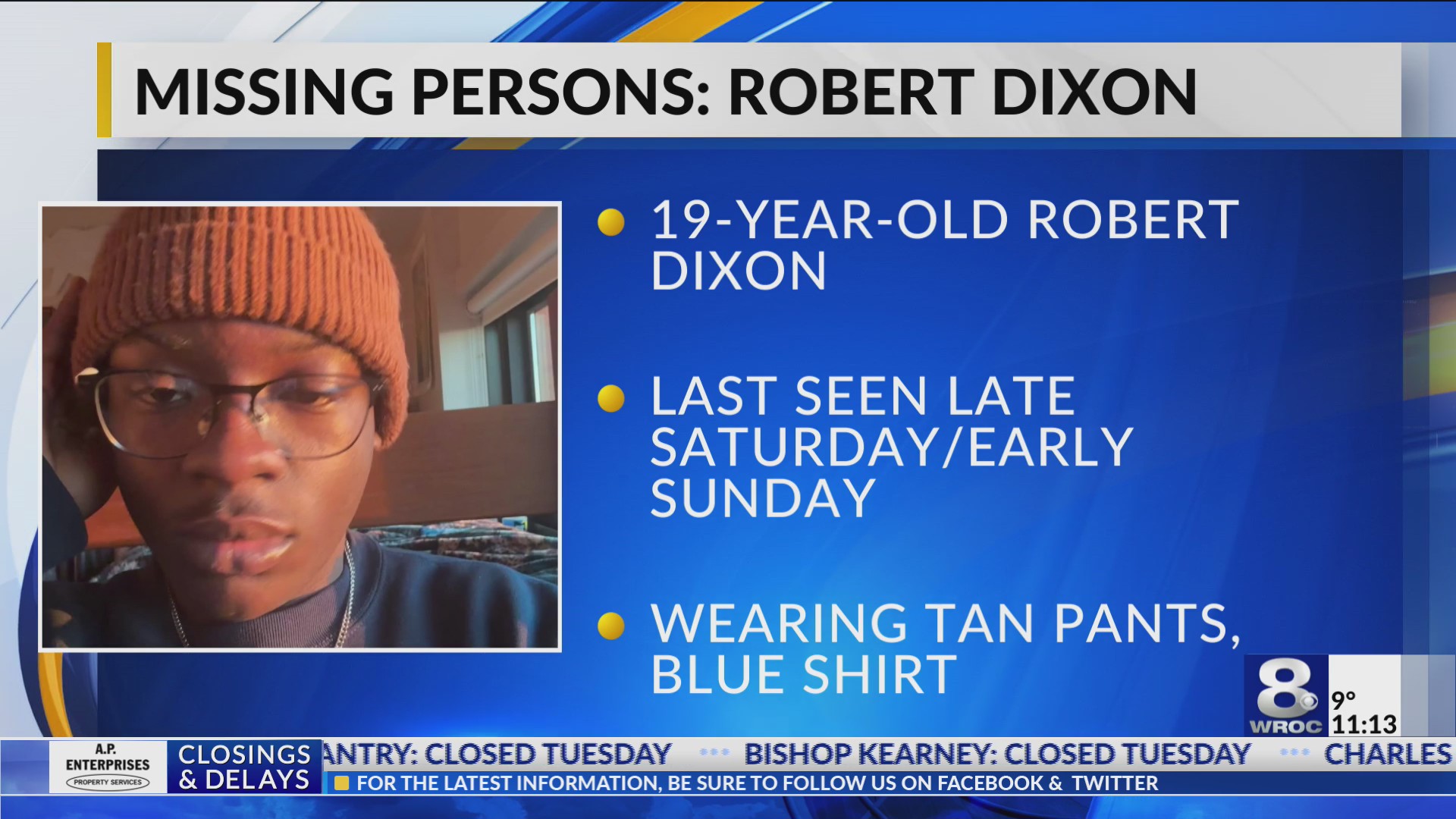 Missing Teen Alert: Have you seen Robert Dixon?