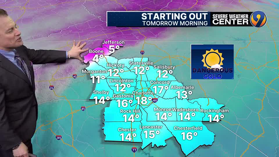FORECAST: Highs to barely hit freezing mark Tuesday