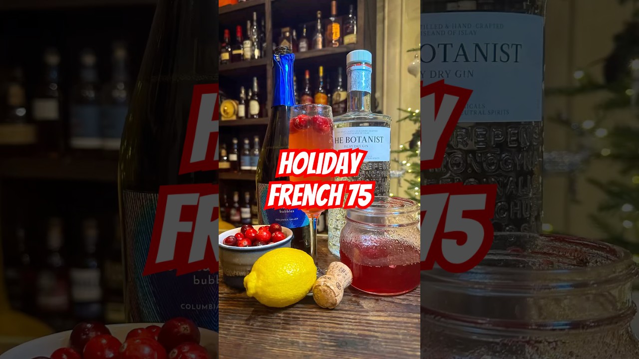 Shake a holiday French 75 cocktail bursting with citrus flavor
