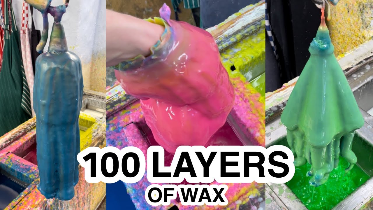 100 Layers of Wax! | Hand and Candle Wax Scraping