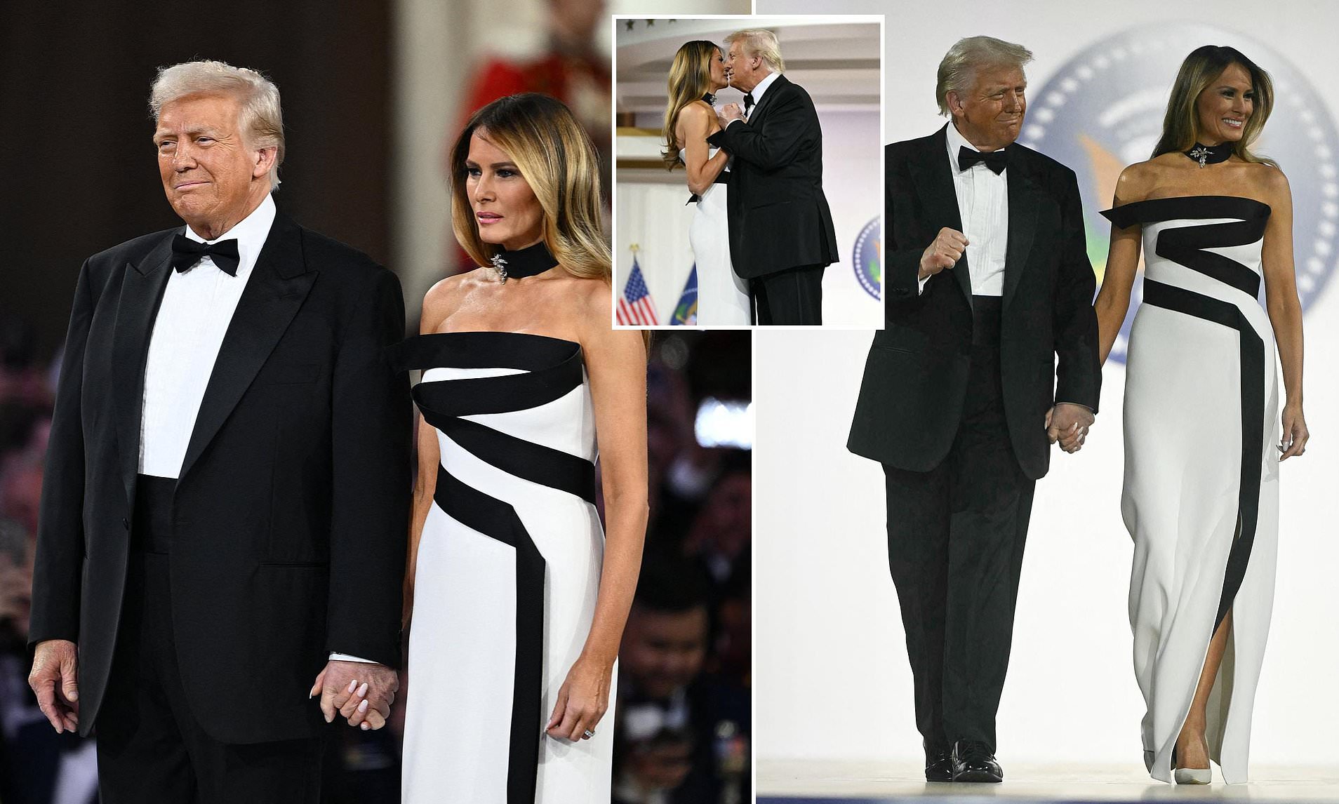 Donald Trump and Melania hit three inaugural balls in one night