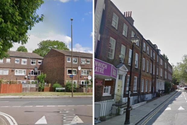 The cheapest and most expensive neighbourhoods to buy property in Greenwich