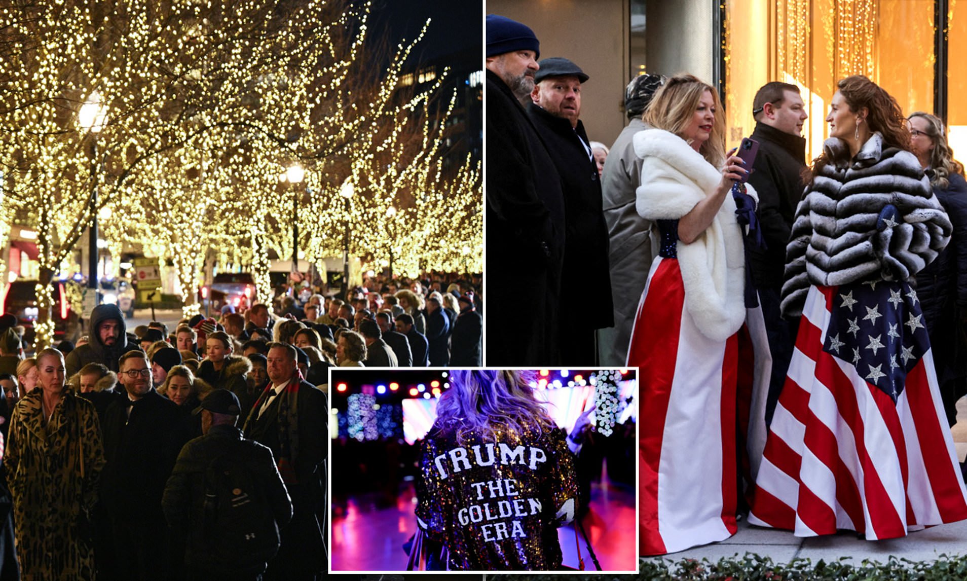Chaos outside Liberty Ball as thousands of MAGA faithful wait in cold