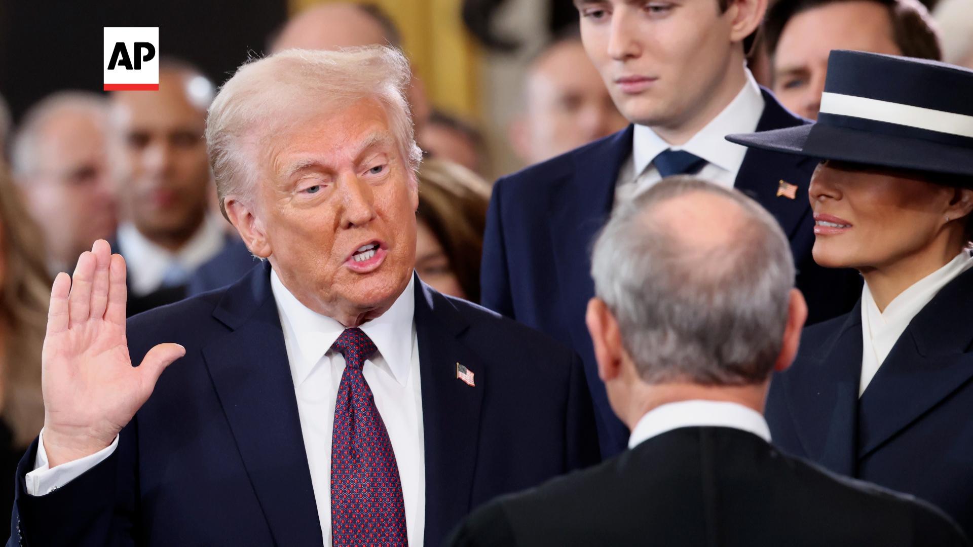 Highlights from Donald Trump's inauguration as the 47th U.S. president