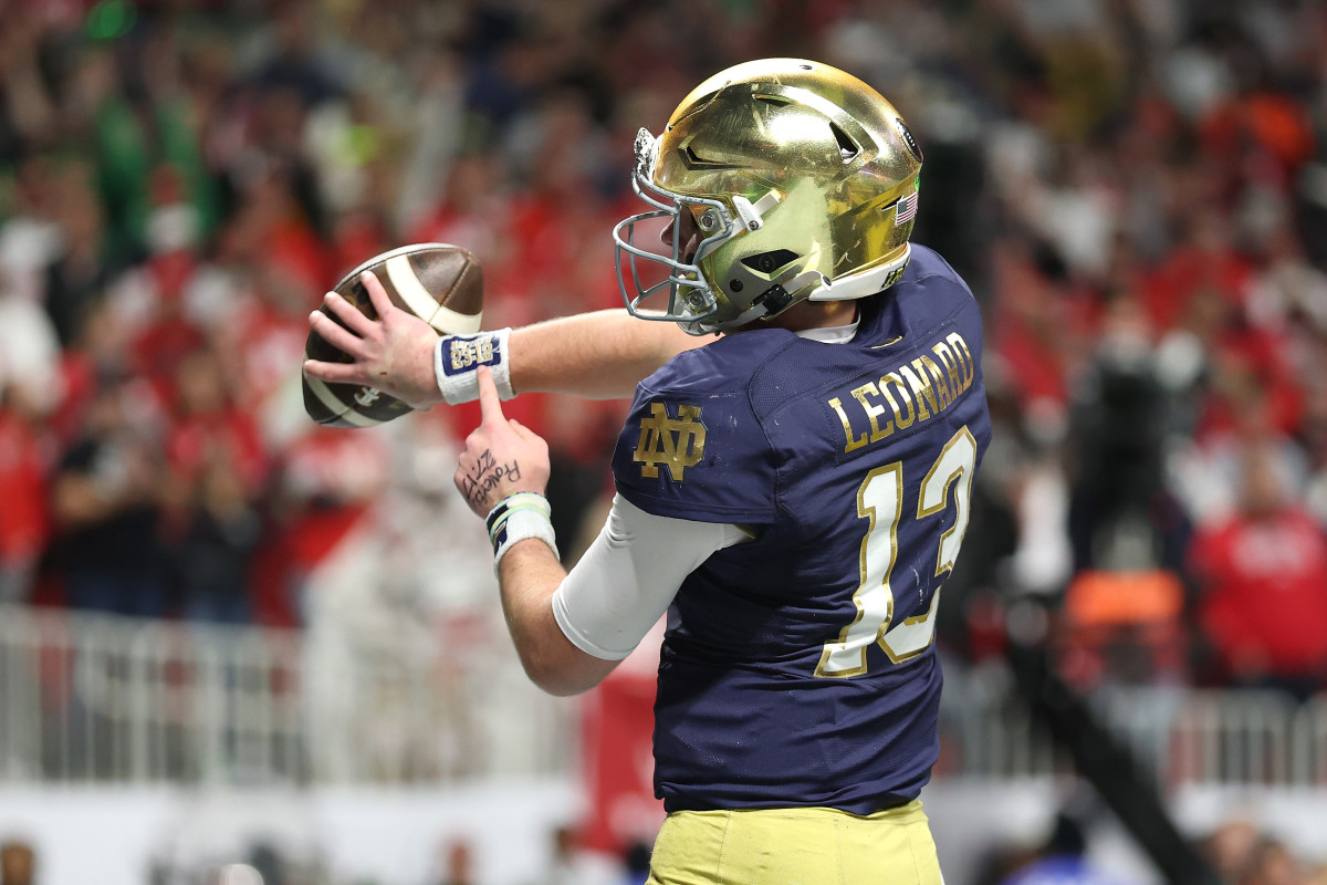 Riley Leonard Made Religious Gesture After Scoring Touchdown Against ...