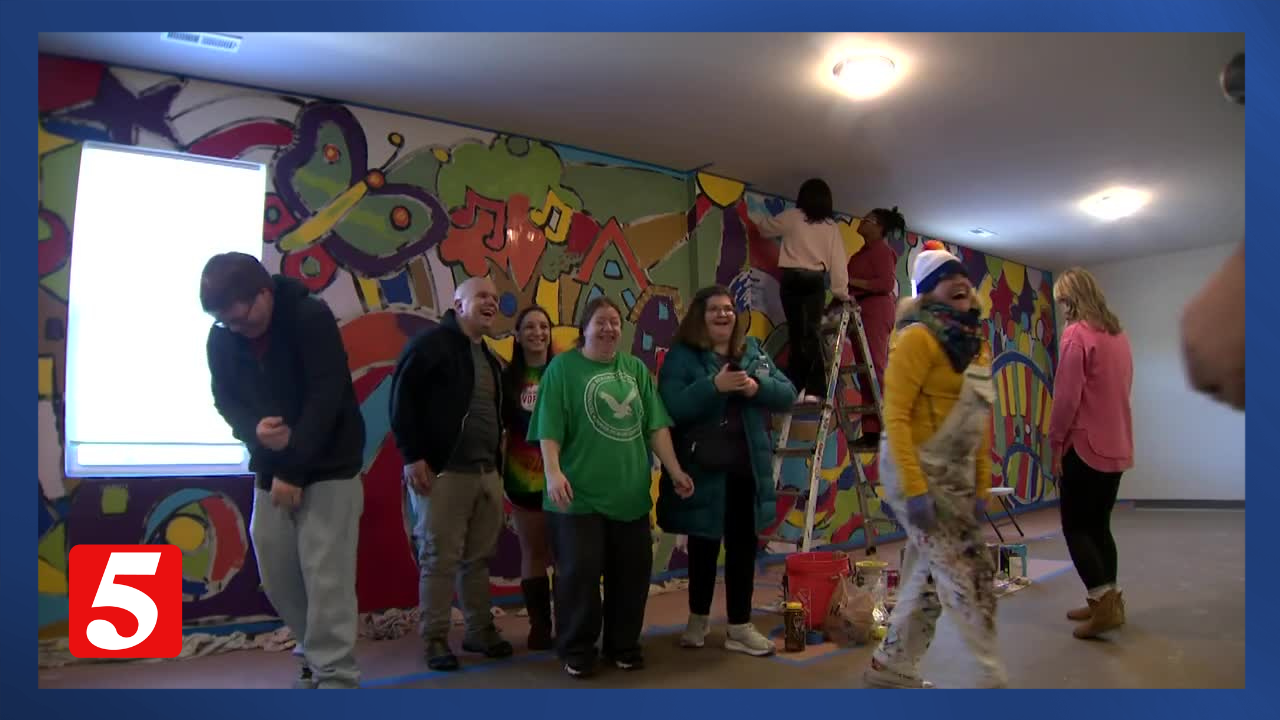 Nice job, guys! These buds helped a community paint a new mural for Our ...