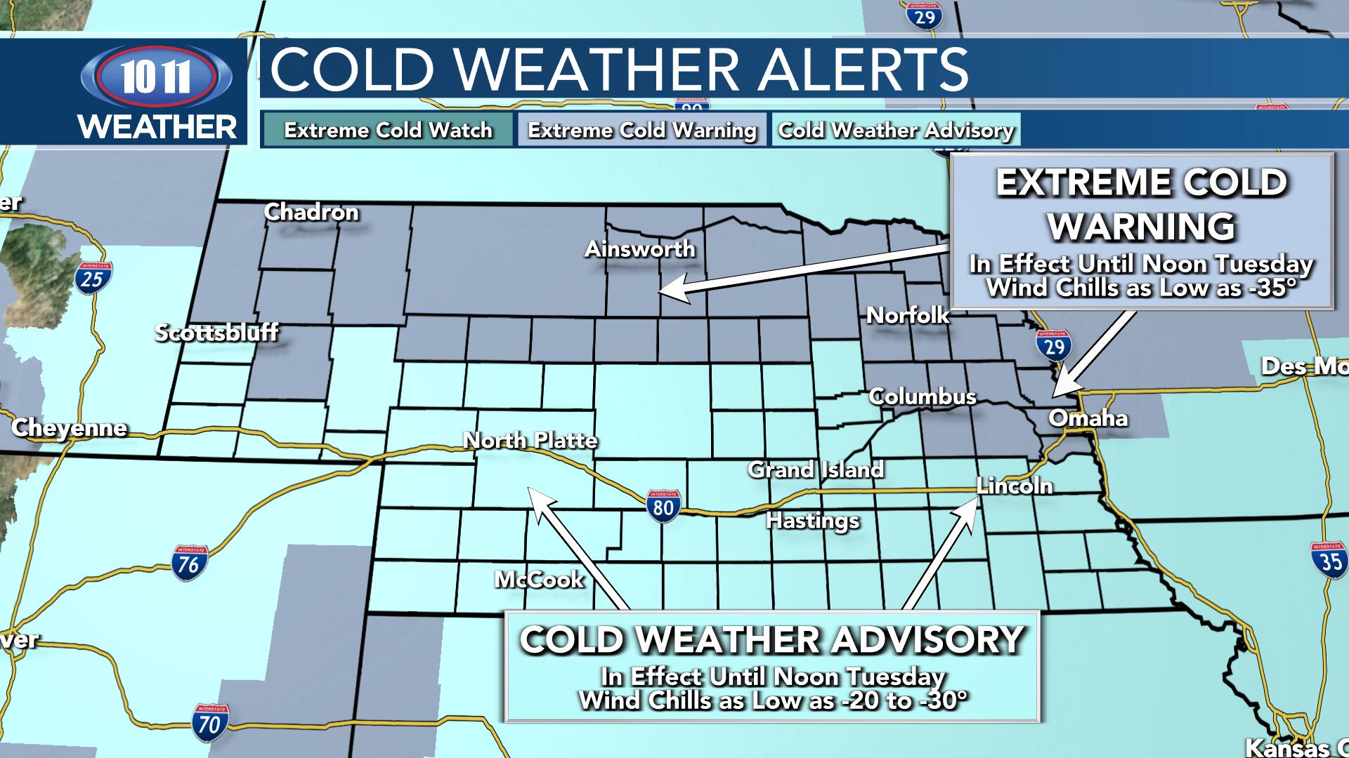 Brisk cold wind Tuesday afternoon