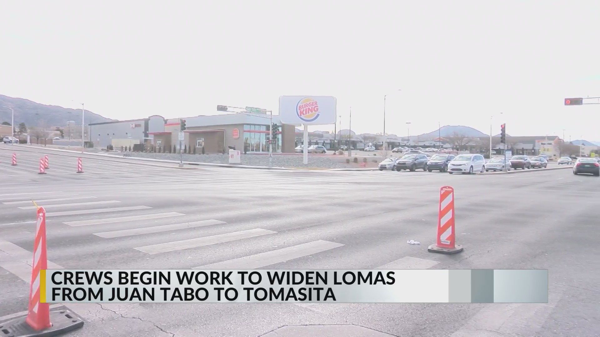 Repaving work begins on Lomas Blvd. in Albuquerque