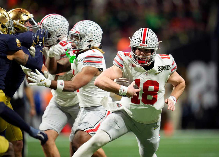 Will Howard Makes National Championship Game History in First Half ...