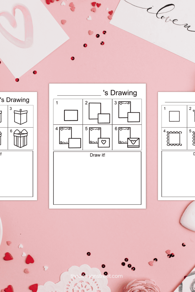 Free Printable Valentine Directed Drawings Tutorials