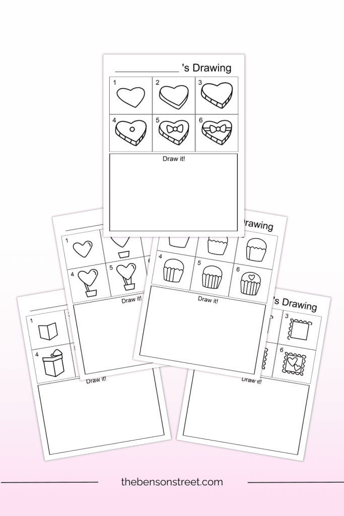 Free Printable Valentine Directed Drawings Tutorials