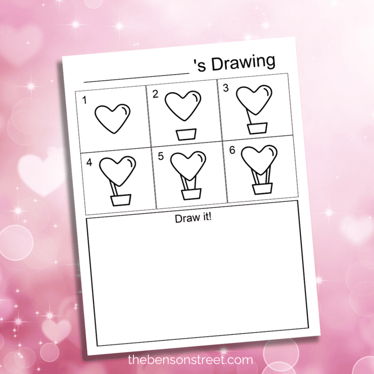 Free Printable Valentine Directed Drawings Tutorials