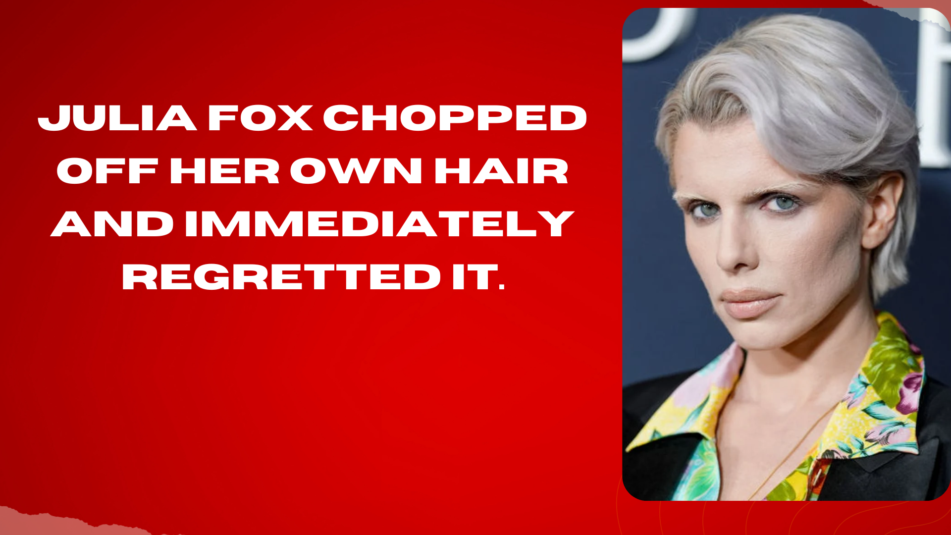 Julia Fox Chopped Off Her Own Hair And Immediately Regretted It.