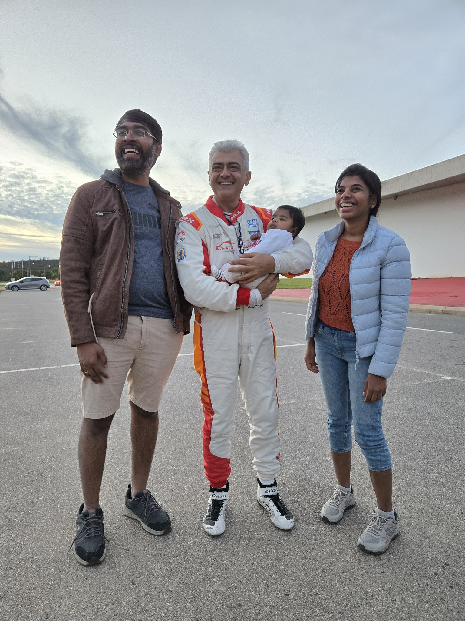 Watch: Ajith Kumar greets young fan during Portugal practice sessions
