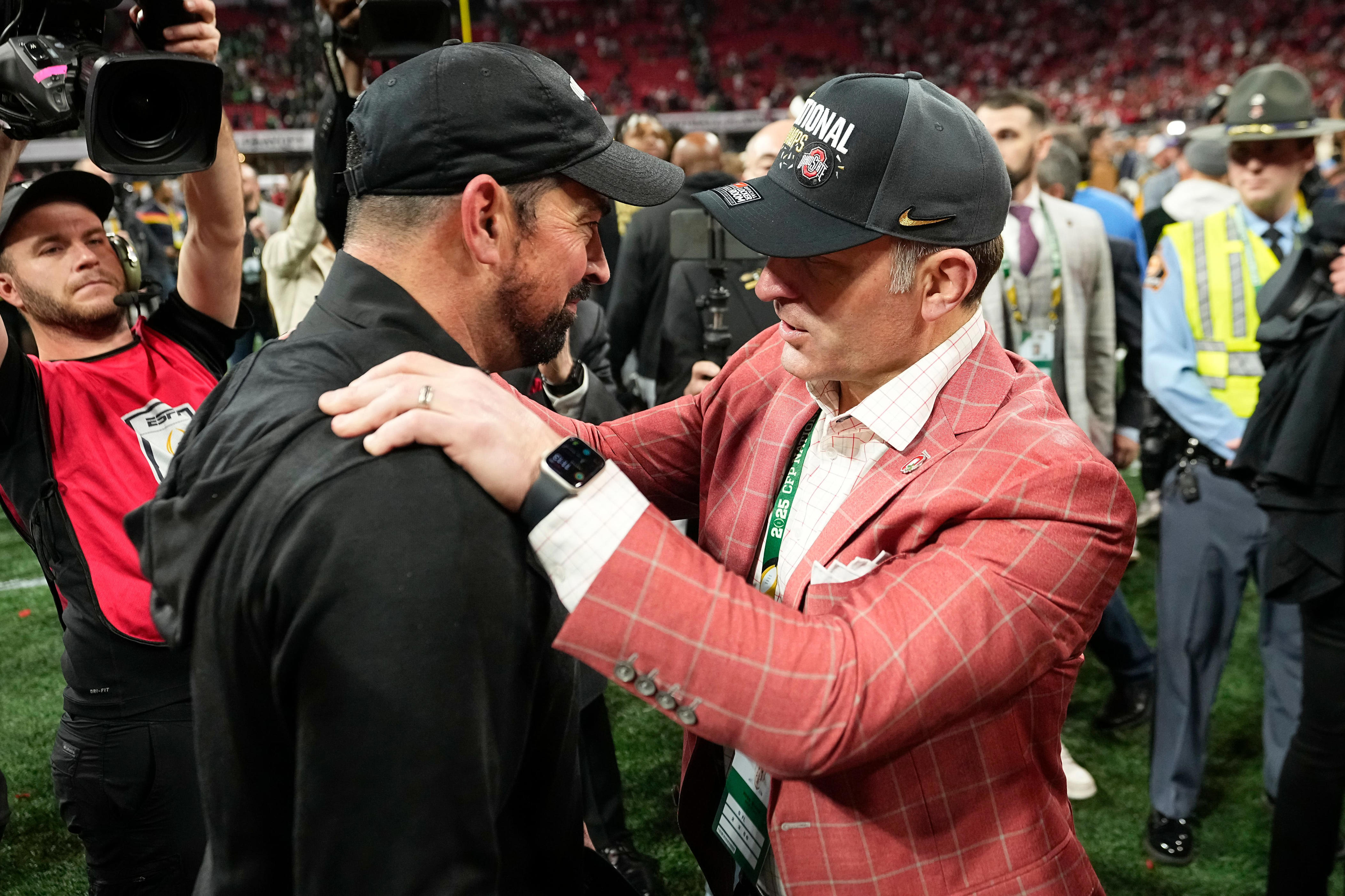 Ohio State athletic director Ross Bjork talks football title, Ryan Day ...