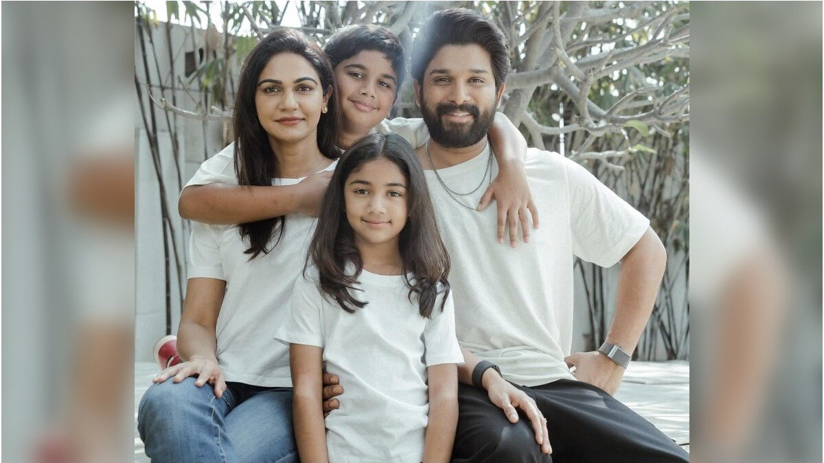 Allu Arjun's wife Sneha Reddy shares adorable family pic: Blessed with ...