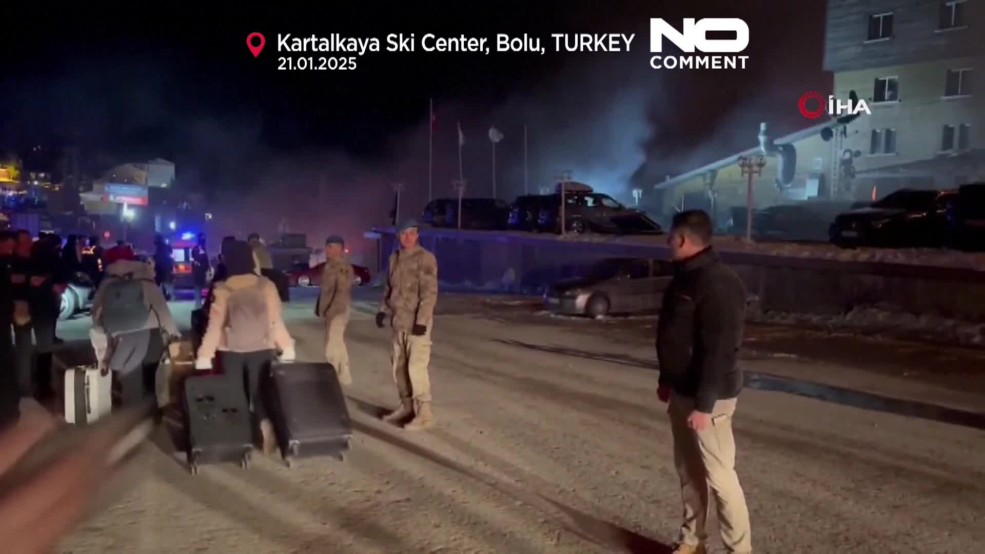 Watch: deadly ski resort fire in Turkey captured in first images