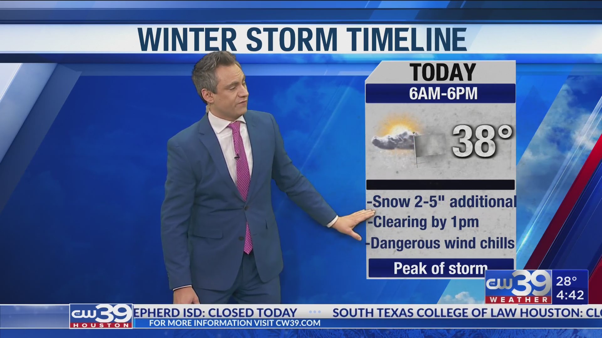 Tuesday morning forecast with up to 7 inches of snow - Chief ...
