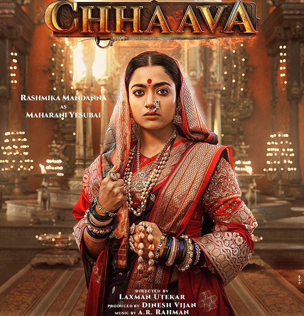 Chhaava: Rashmika Mandanna’s first look as Queen Yesubai out