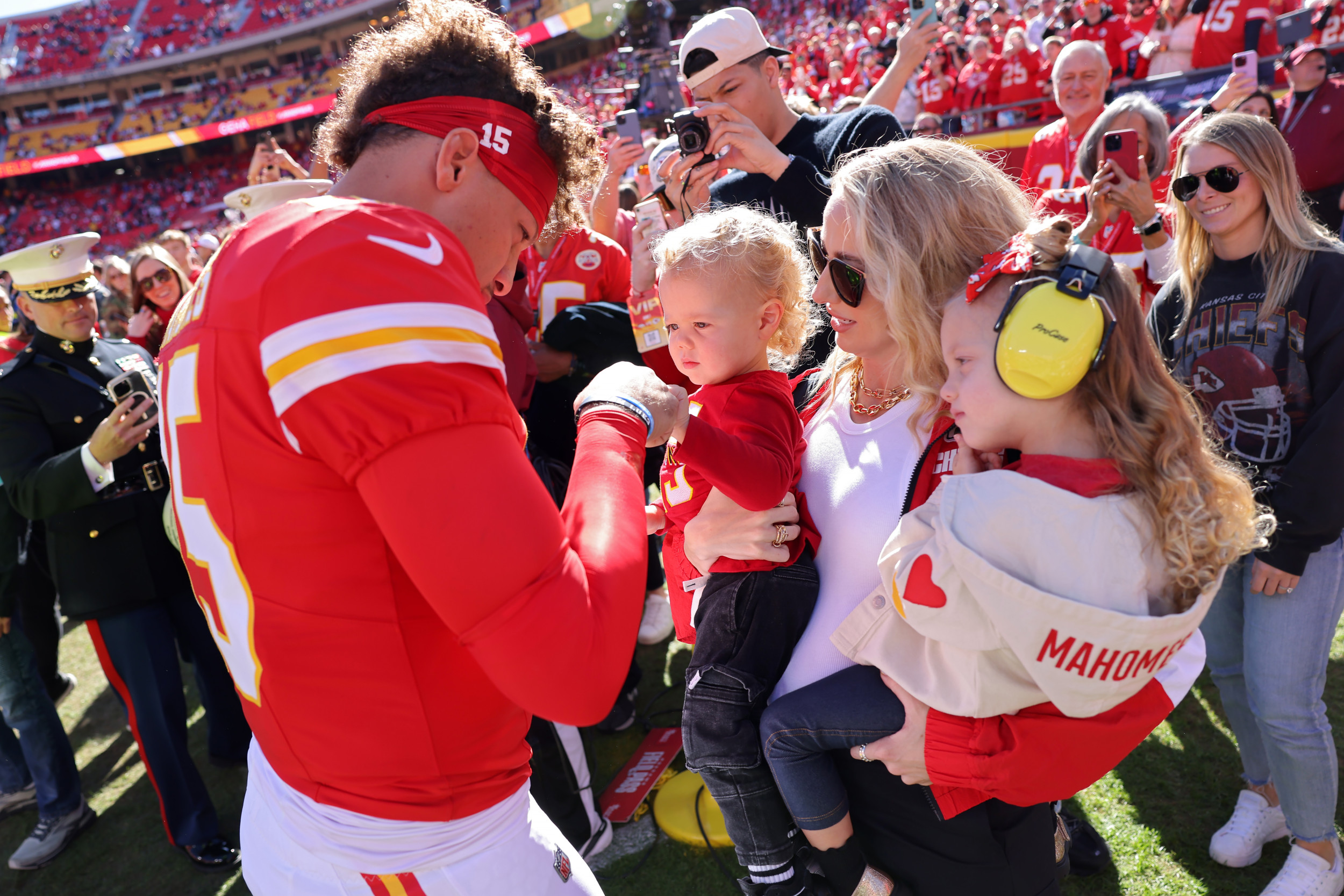 Patrick Mahomes' Kids Video Takes Off Online After Birth of Baby No. 3