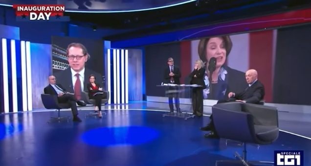 Gennaro Sangiuliano lascia improvvisamente lo studio del Tg1 durante lo ...