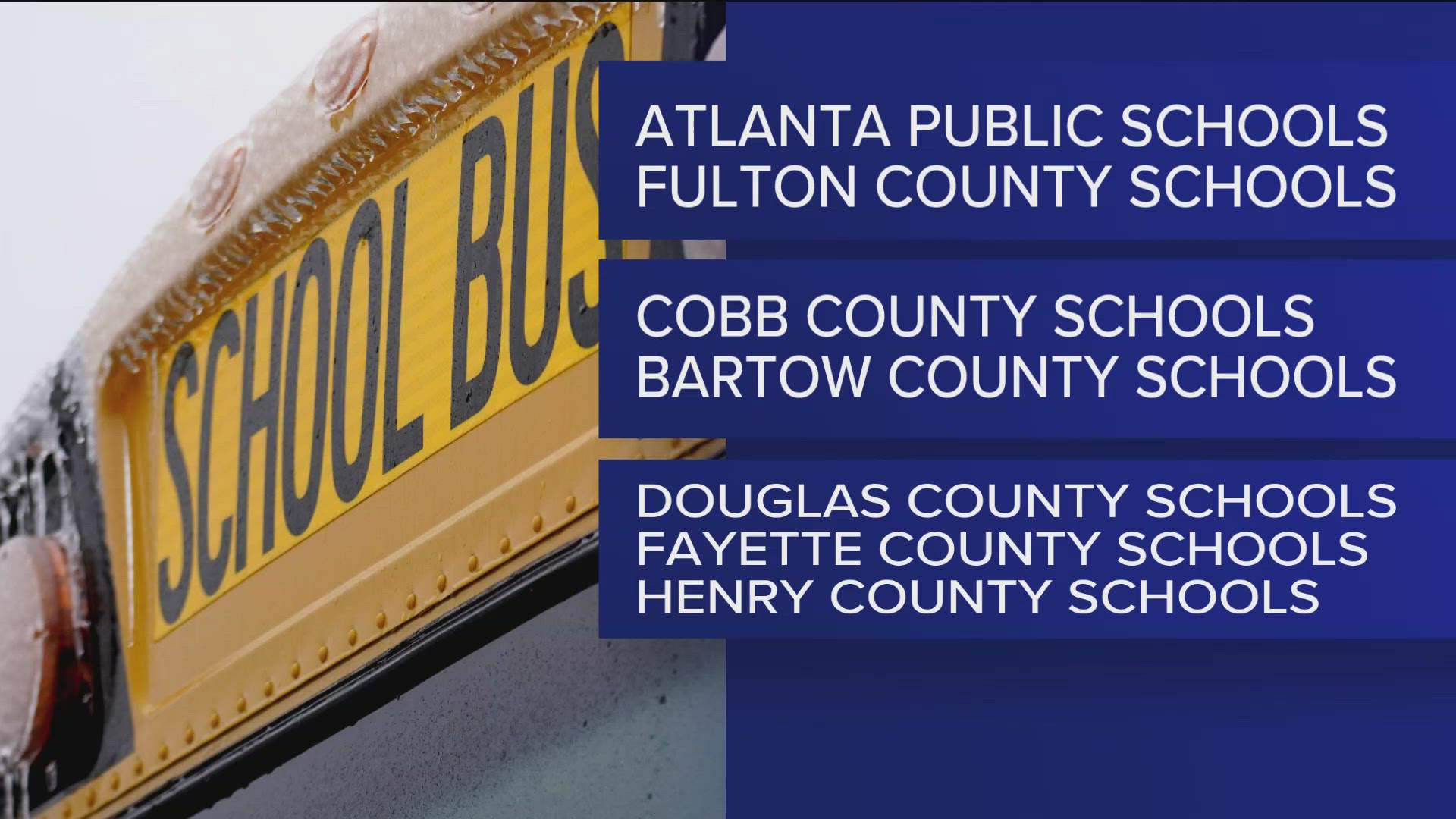 School closings, remote learning days announced in Georgia ahead of ... School closings, remote learning days announced in Georgia ahead of ...