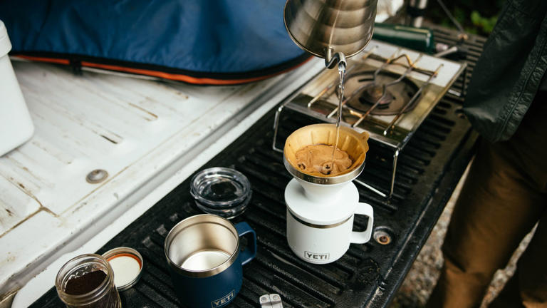 Making coffee at camp has never been easier, thanks to this plastic ...
