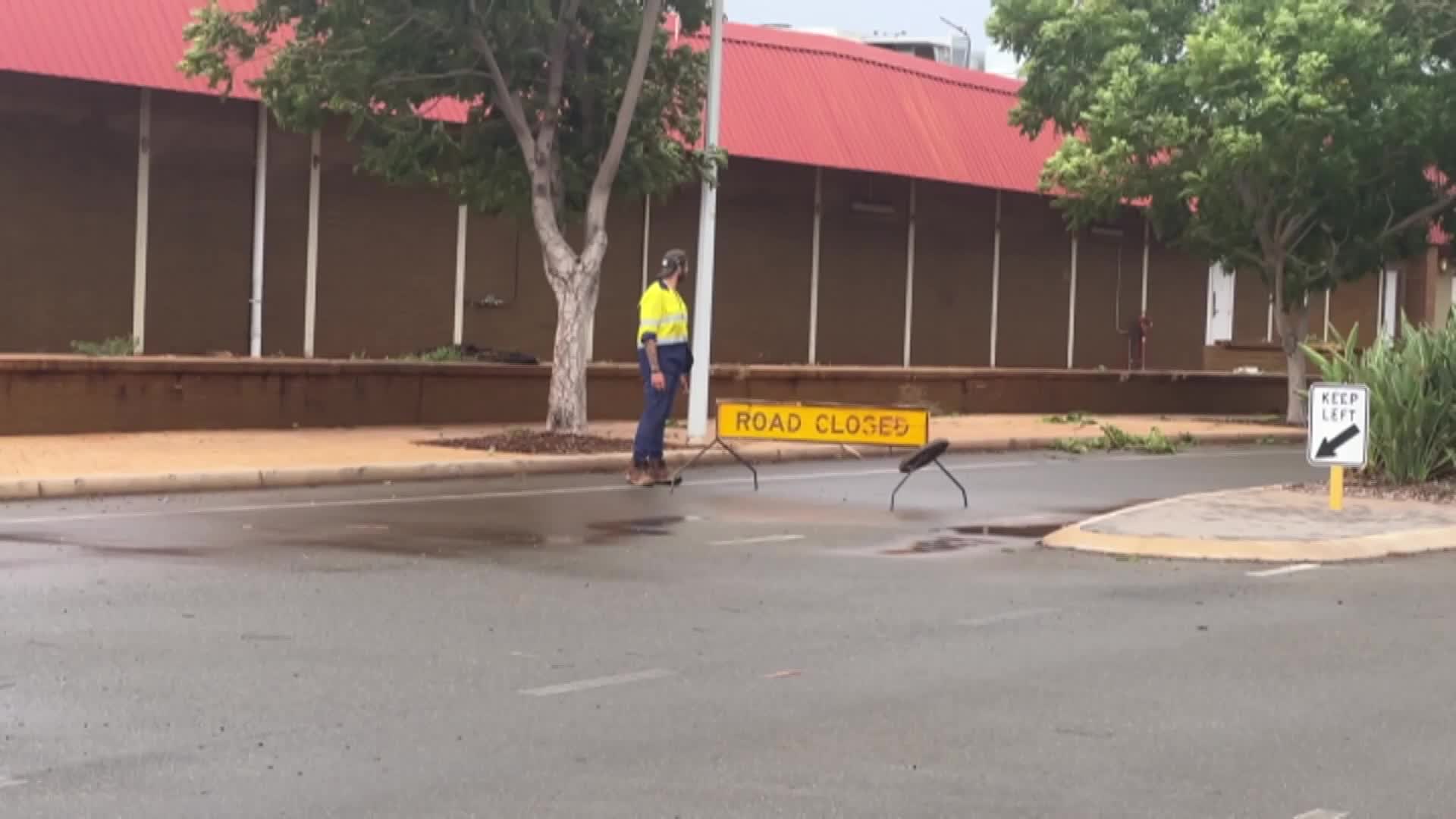 Tropical Cyclone Sean moving away from western Pilbara coast