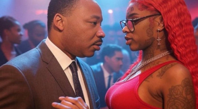 Sexyy Red shares an AI Photo with Martin Luther King Jr., fans react on ...
