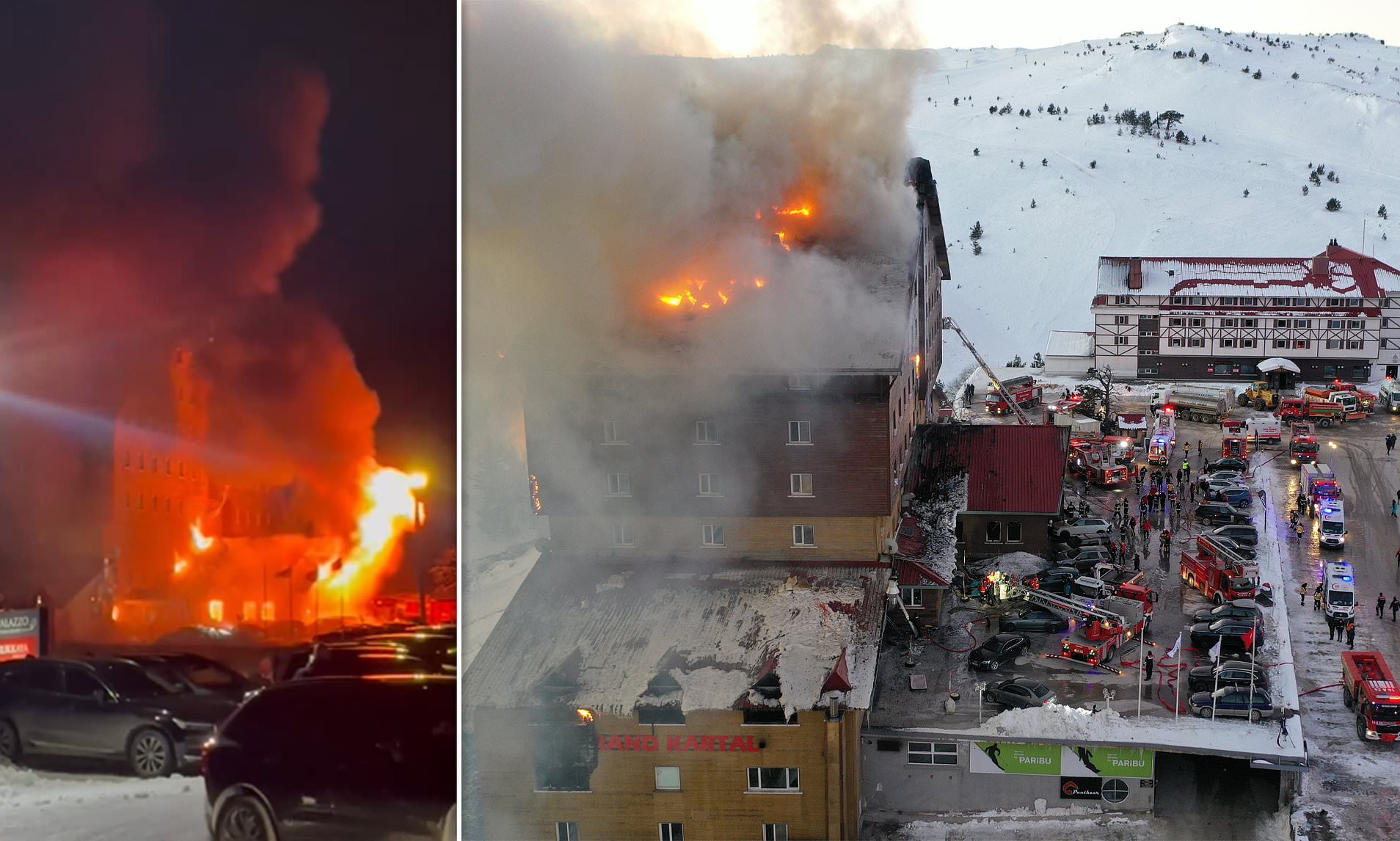 Fire at ski resort leaves ten dead and injures 32