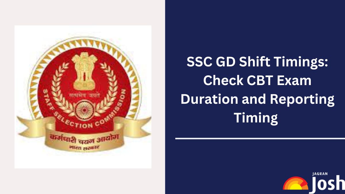 SSC GD Exam Timing 2025: Check CBT Exam Duration and Shift Timing
