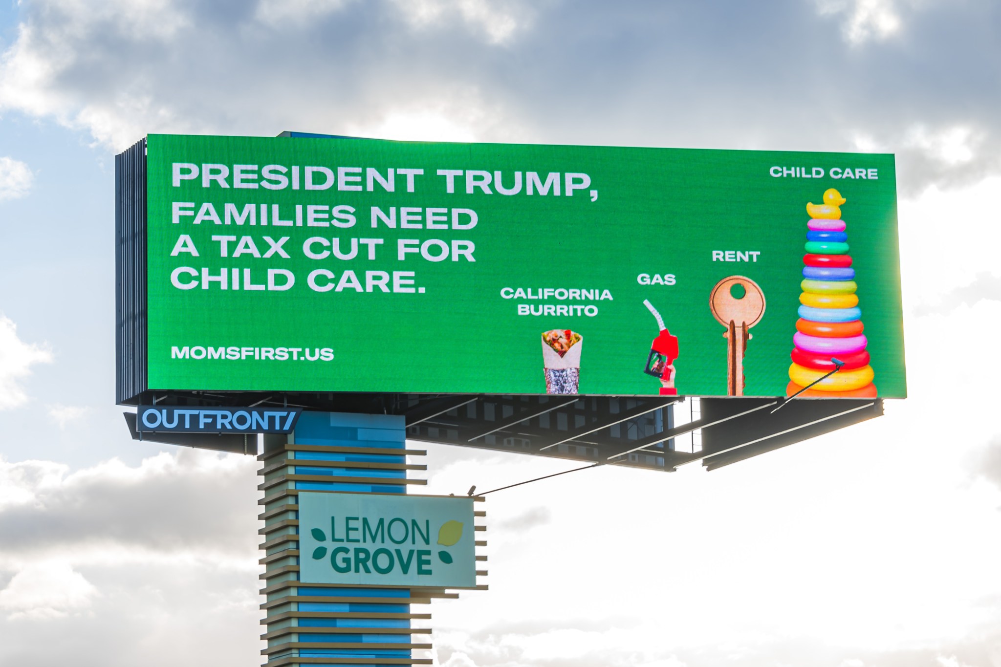 Nonprofit Moms First puts up billboards in six high-cost childcare ...