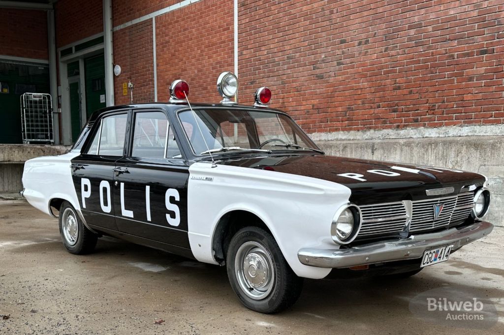 A Valiant Defense: Vintage Plymouth Valiants Pose As Swedish Police Cars