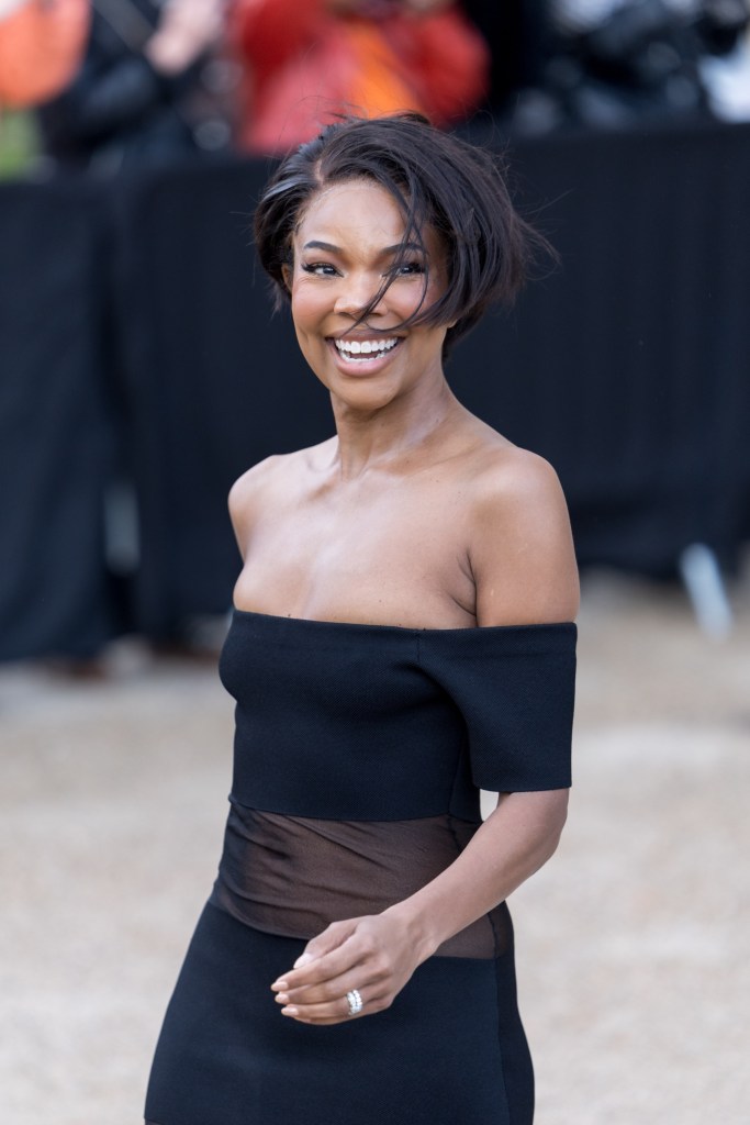 Gabrielle Union Debuts Bob Haircut in Sheer Strapless Schiaparelli Body ...