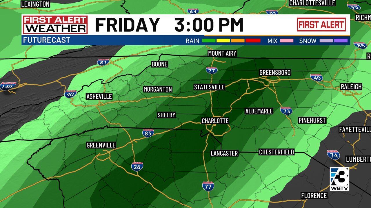 Tracking rain, storm chances in Carolinas later this week: What to expect