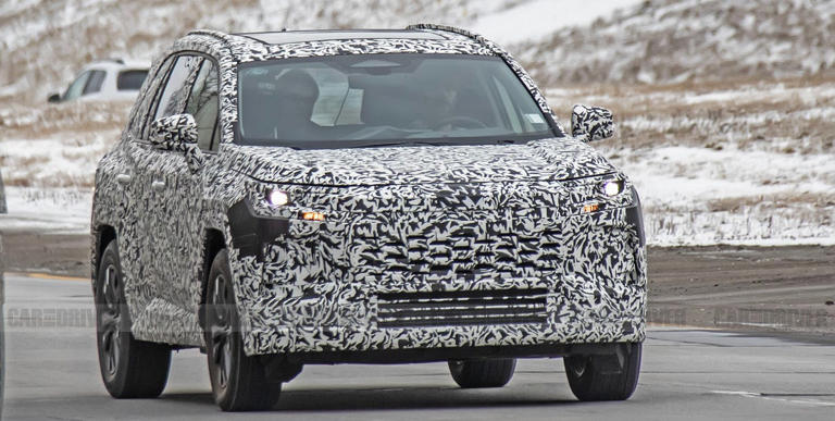 Next-Gen Toyota RAV4 Spied with Blockier Styling, Could Go Hybrid-Only