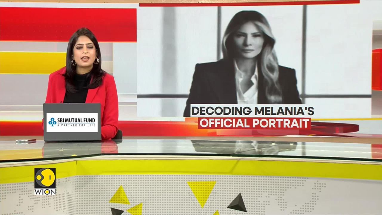 White House unveils official portrait of first lady Melania Trump ...