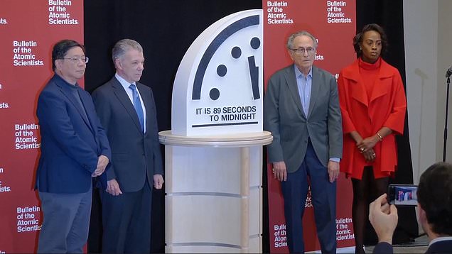 Doomsday Clock moves one second closer to midnight in new Armageddon ...