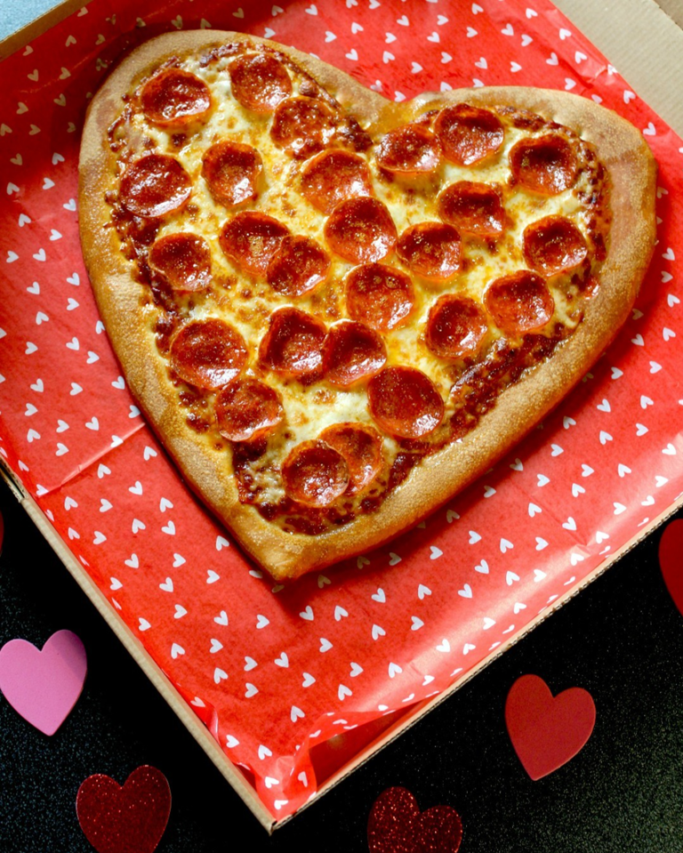 This Valentine’s Day calls for heart-shaped pizza—here’s where to order