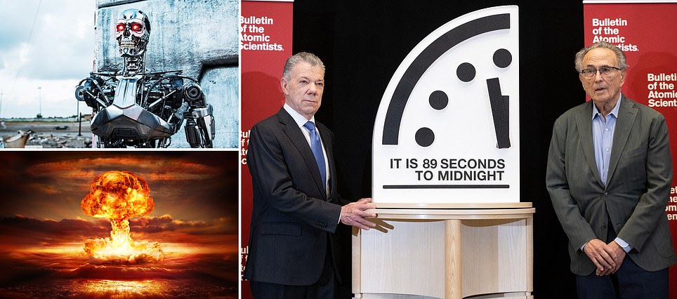 Doomsday Clock ticks forwards to just 89 seconds to midnight
