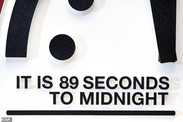 Doomsday Clock ticks forwards to just 89 seconds to midnight