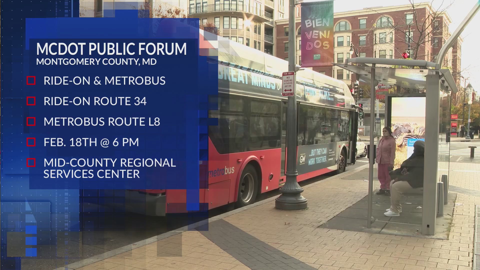 MCDOT to host public forum regarding proposed Ride On, Metrobus changes