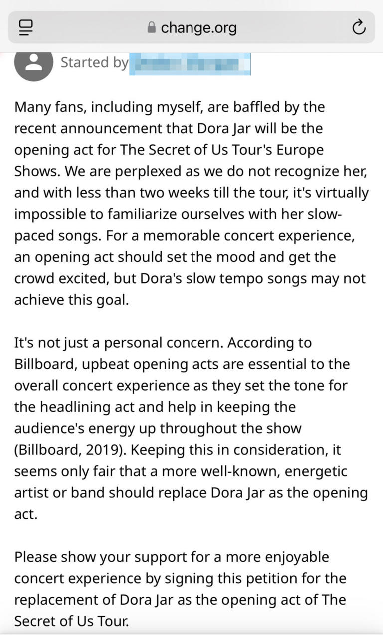 “Many fans, including myself, are baffled by the recent announcement ...